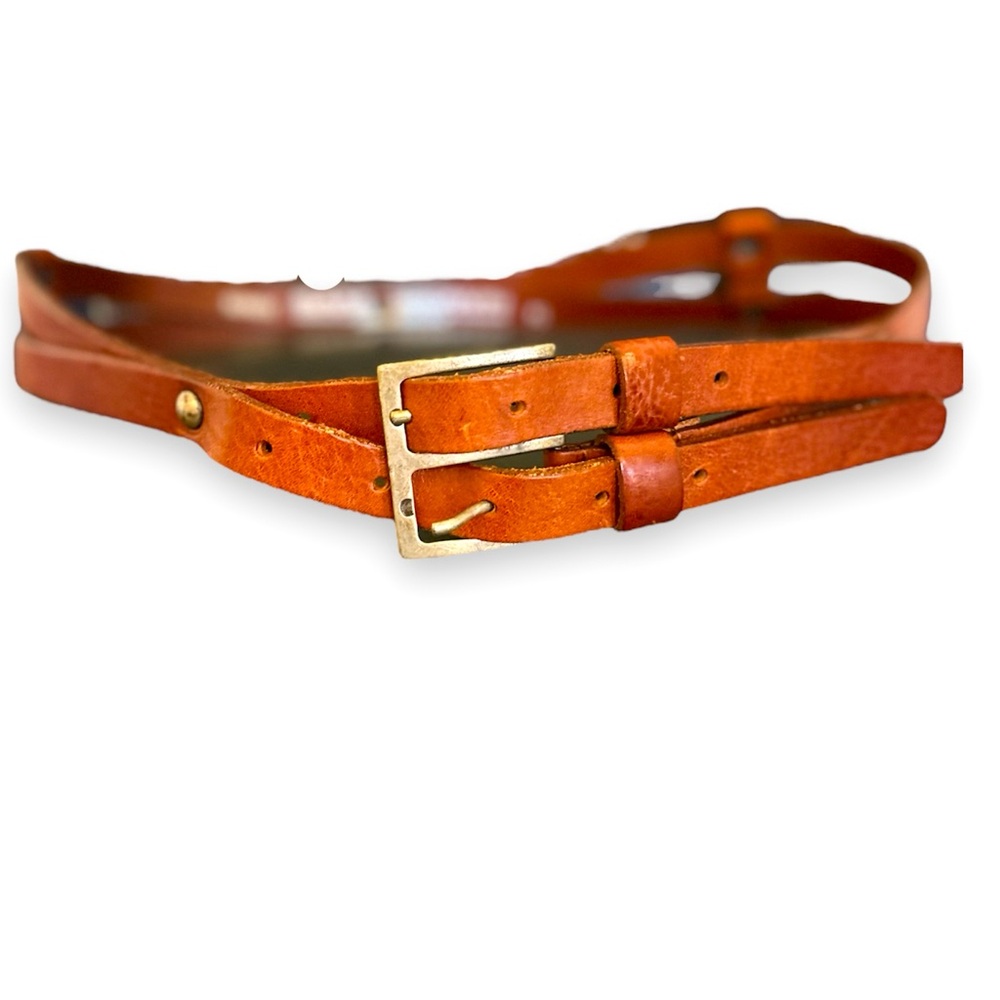 Rare Historical Sam Brown Genuine Leather Double Belt… - Gem